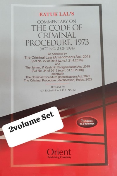 Commentary on The Code of Criminal Procedure, 1973 (In 2 Volumes)